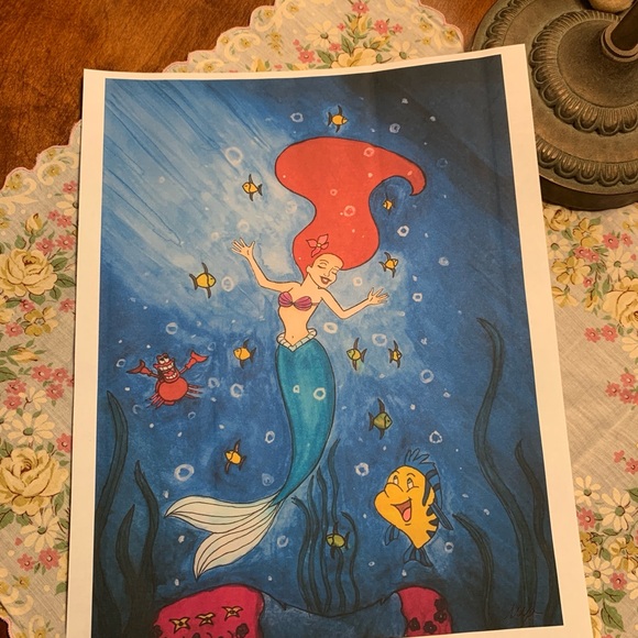 Art | The Little Mermaid Art | Poshmark